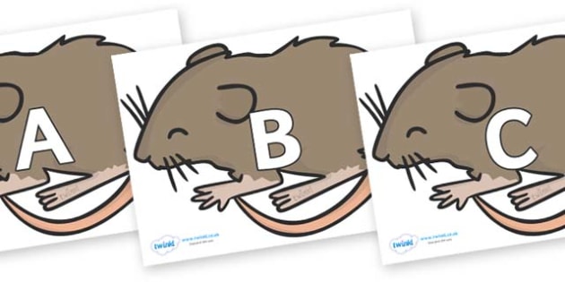 A-Z Alphabet on Mice