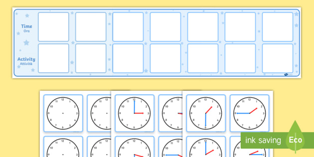 English Visual Timetables | twinkl.com.au