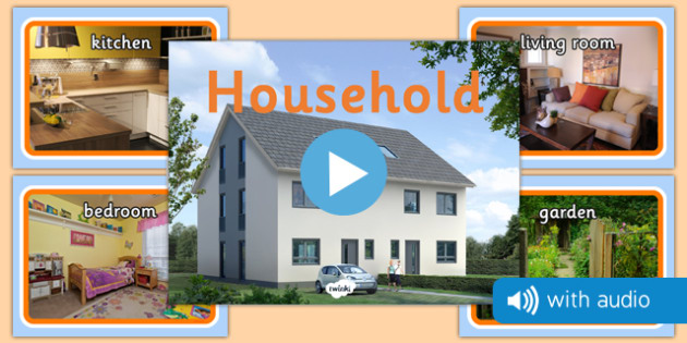 Household Audio Flashcards - ESL Listening Resources