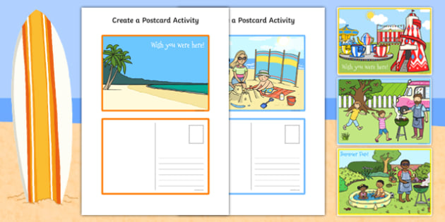 Create a Postcard Activity (teacher made)
