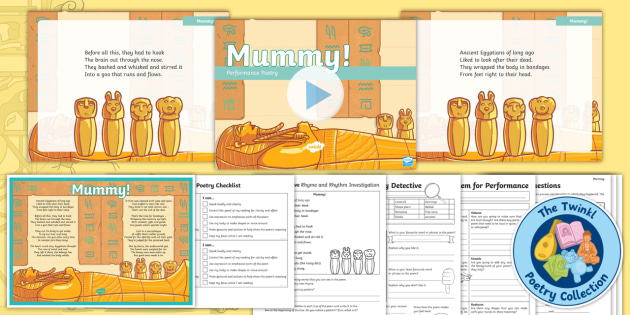 'Mummy!' Ancient Egypt Poem and Resource Pack (teacher made)