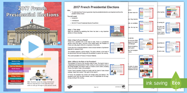 French Presidential Election Assembly Pack - French Presidential Election