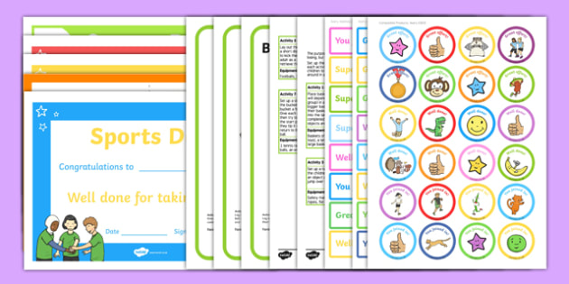 EYFS Multi-Skills Sports Day Resource Pack (teacher made)