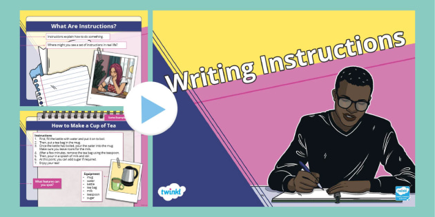 Older Learners: Writing Instructions PowerPoint