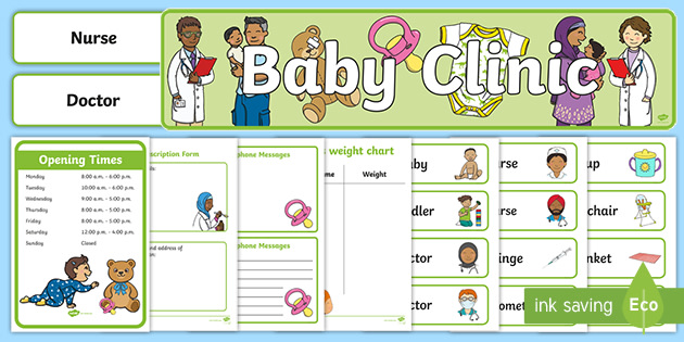 "At the Clinic" - Baby Role Play Resource Pack
