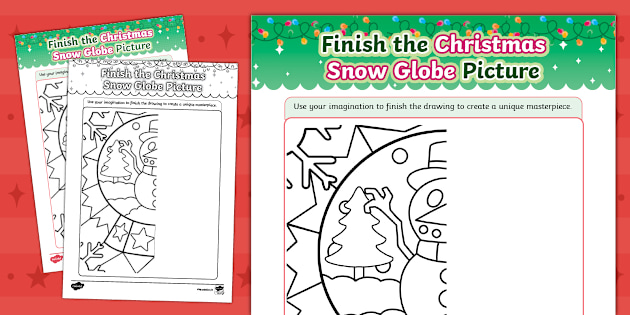 Christmas Snow Globes | twinkl.co.uk