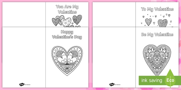 Mindfulness Valentine's Cards | Twinkl Party (teacher made)