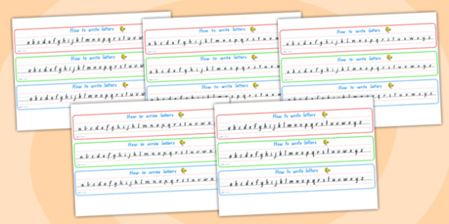 FREE! - How To Write Letters Writing Aids (teacher made)