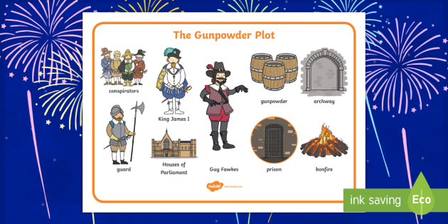 FREE! - The Gunpowder Plot Vocabulary Poster (teacher made)