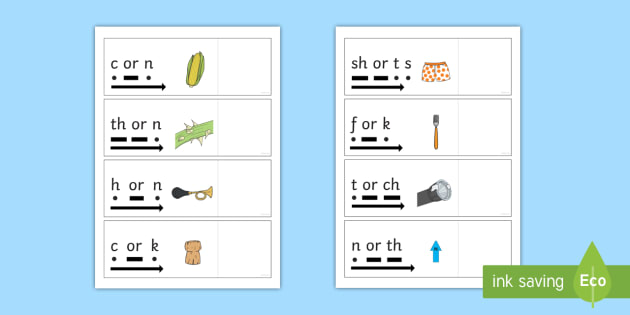 Phase 3 'or' Read and Reveal Activity (teacher made)