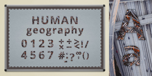 Beyond Geography Display Lettering (Human Geography)