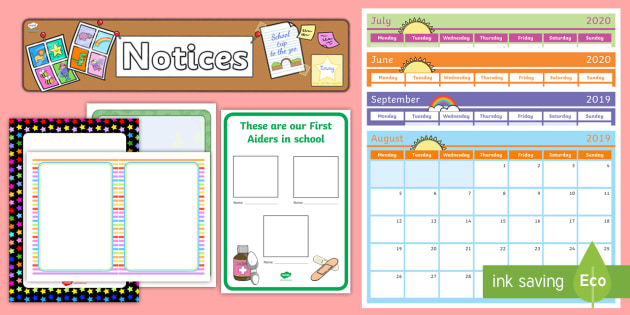 School Noticeboard Display Pack, teacher noticeboard, teacher noticeboard