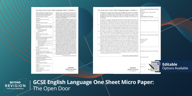 Language Paper 1 Mark Schemes | twinkl.ca