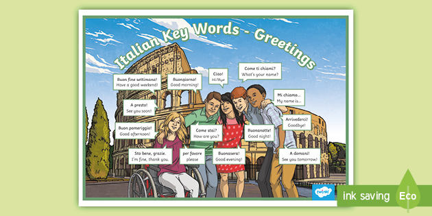 👉 Italian: KS2 Key Words - Word Mat (Teacher-Made)
