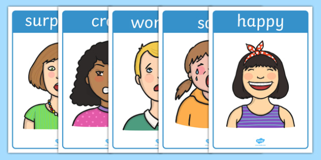 👉 Posters format A4 : Les émotions et les sentiments - Anglais LV