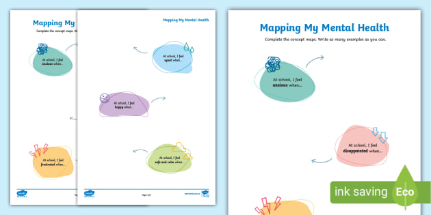 Mapping My Mental Health Activity (teacher made)