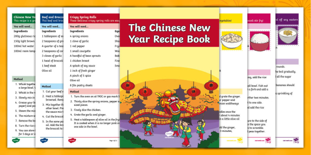 Chinese New Year Recipe Booklet (teacher made)
