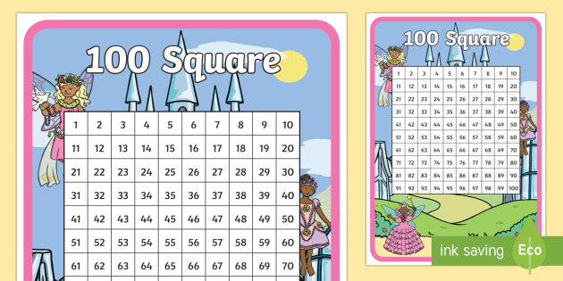 Fairy Themed 100 Square Display Poster (teacher made)