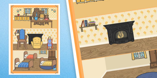 Goldilocks and the Three Bears Interactive Poster