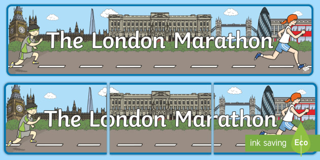 The London Marathon Display Banner (teacher made)