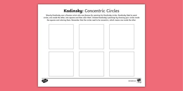 Kadinsky: Concentric Circles Activity (teacher made)