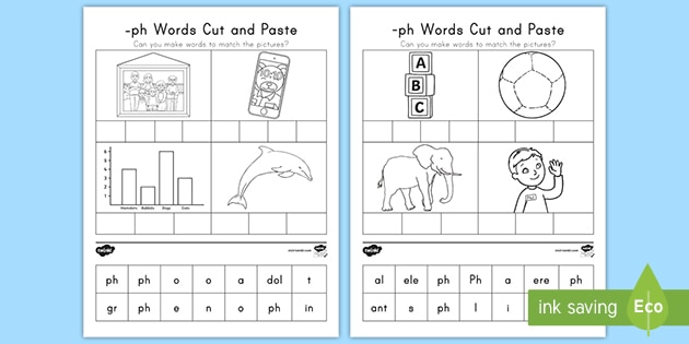 Ph Digraphs Cut And Paste Activity Teacher Made