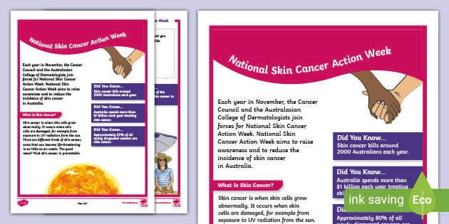 National Skin Cancer Action Week Fact File | Twinkl