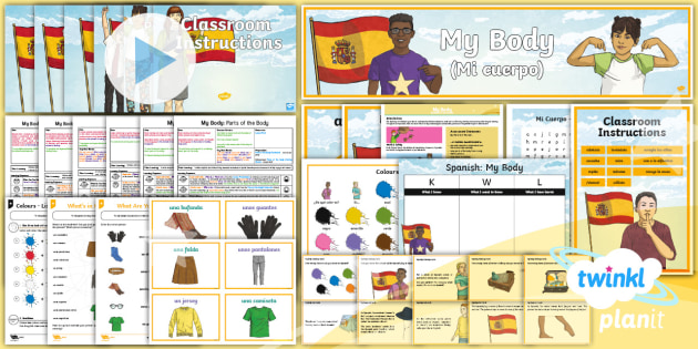 Spanish: My Body Year 3 Unit Pack (teacher made)