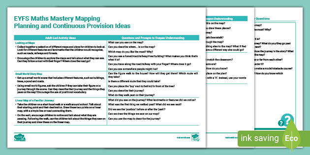 EYFS Maths Mastery Mapping Planning and Continuous Provision (New EYFS ...