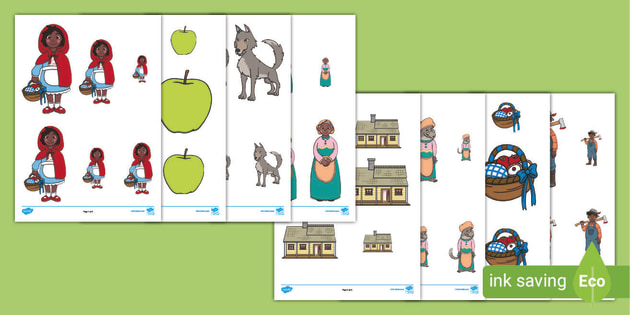 Little Red Riding Hood Size Ordering (teacher made)