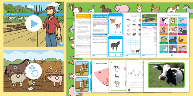 Farm Animals Early Childhood Resource Pack (teacher made)