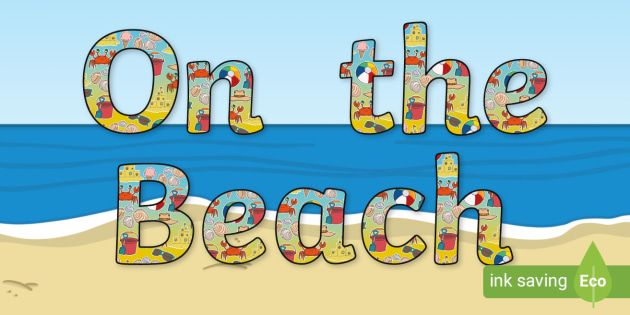 Seaside Display Letterings | twinkl.com.au