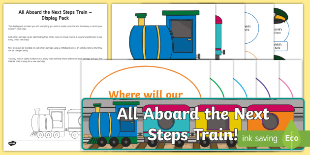 All Aboard the Next Steps Train Display Pack
