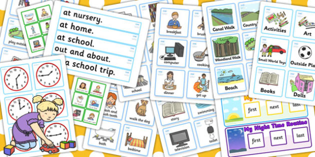 Childminder Visual Timetable Resource Pack