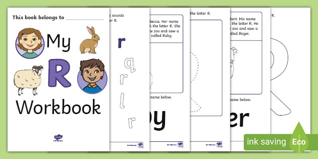 FREE! - My Workbook R uppercase (teacher made)