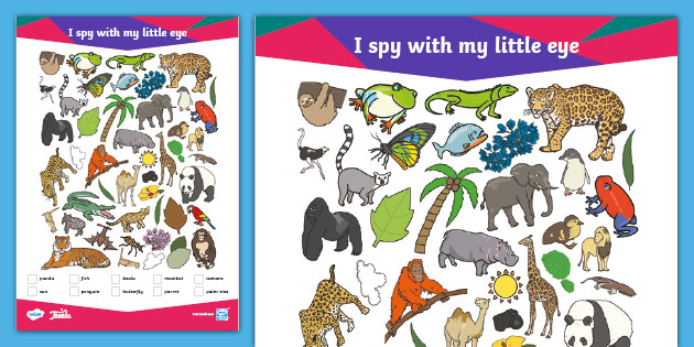 FREE! - Teeela I Spy With My Little Eye Activity