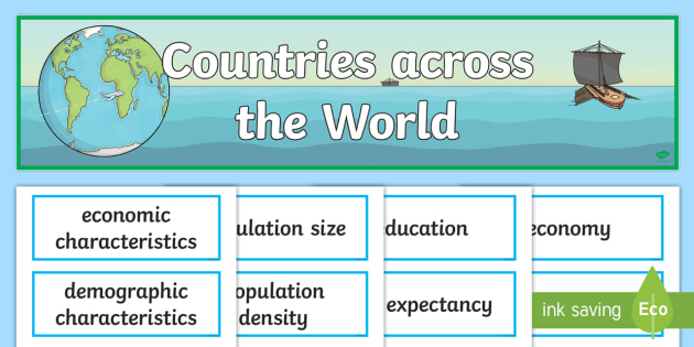 Countries Across the World Display Pack (teacher made)