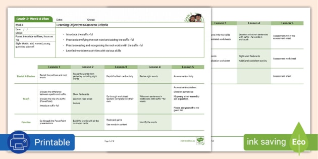 Phonics Planning Sheets | twinkl.ca
