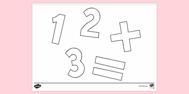Maths Colouring Sheet | Colouring Sheets