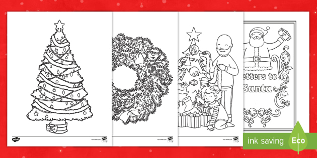 Holiday Season Coloring Sheets (teacher made)
