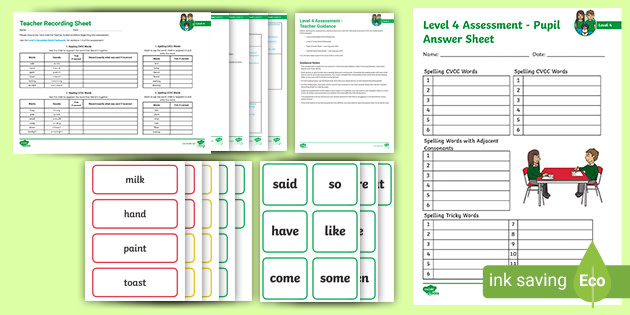 Level 4 Assessment Pack - Twinkl Phonics (teacher made)