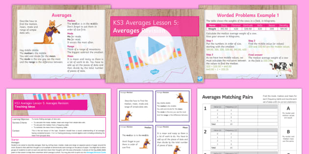Averages Lesson 5: Averages Revision | Beyond Maths