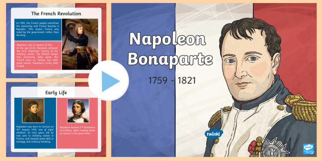 KS2 Napoleon Bonaparte Information PowerPoint (teacher made)