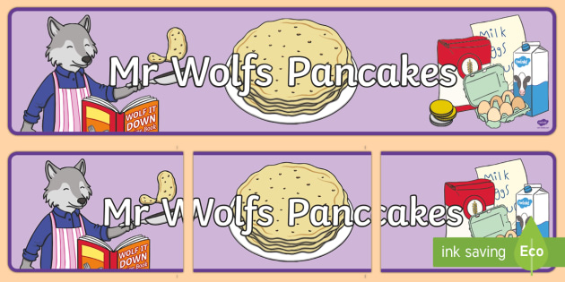 Display Banner to Support Teaching on Mr Wolf's Pancakes