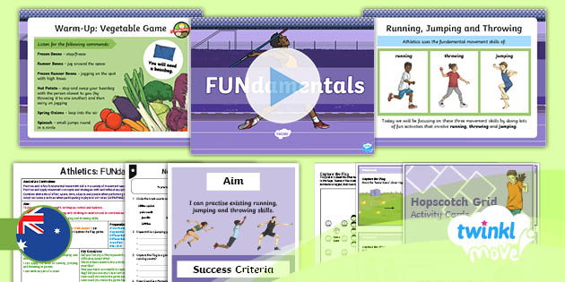 Year 4 Athletics Lesson 1: FUNdamentals (teacher made)