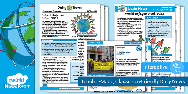 World Refugee Week 2021 Reading Comprehension | Twinkl