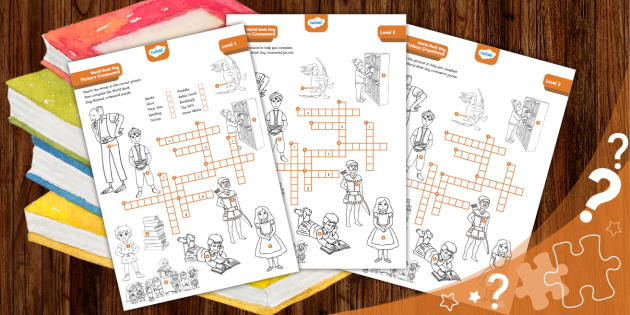 World Book Day Picture Crossword - Twinkl - Kids Puzzles
