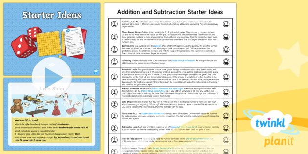 Year 4 Number - Addition and Subtraction Primary Resources