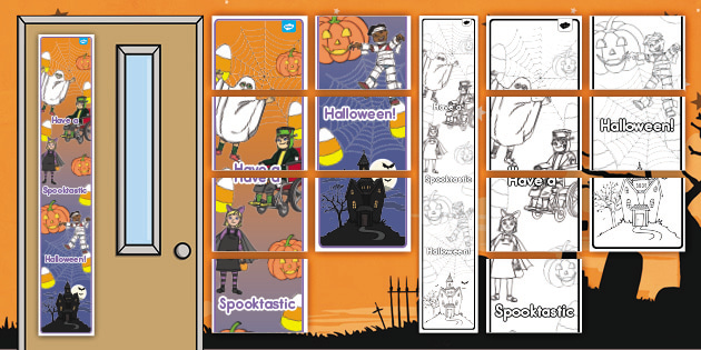 Halloween Classroom Door Banner and Display | Twinkl