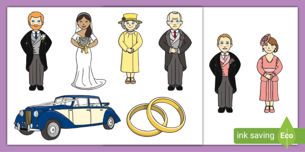 Royal Wedding Stick Puppets (teacher made)